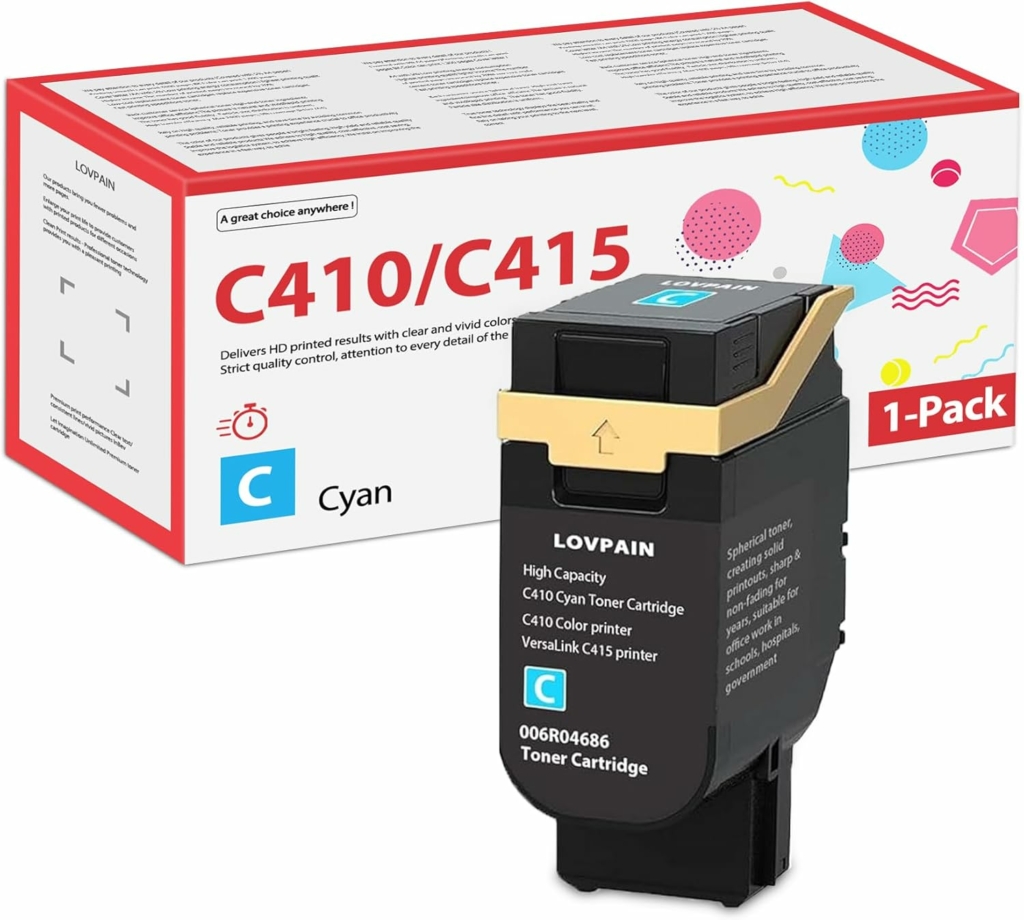 Compatible Xerox C410/VersaLink C415 High Capacity 4-Set Toner Bundle ...